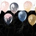 Blush and Navy Balloons Clipart Glitter and Foil Confetti - Etsy
