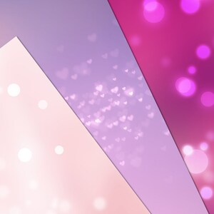 Pink Bokeh Digital Paper, Printable Backgrounds With Hearts and Fairy ...