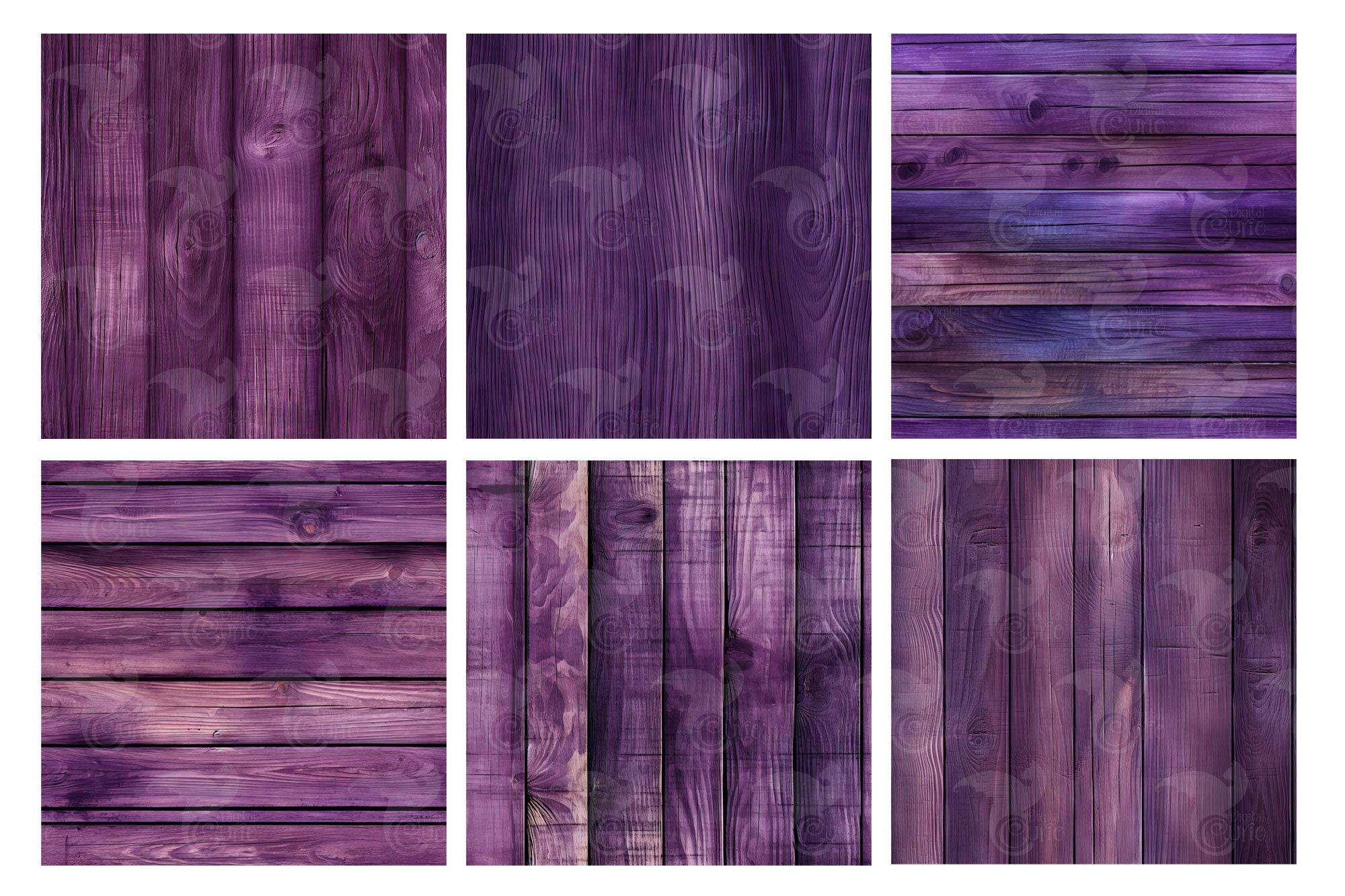 Purple Wood Textures Digital Paper, Seamless Rustic Planks (digital ...