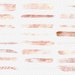 Blush Paint Strokes Clipart, With Pink Glitter and Pink Foil in Digital ...