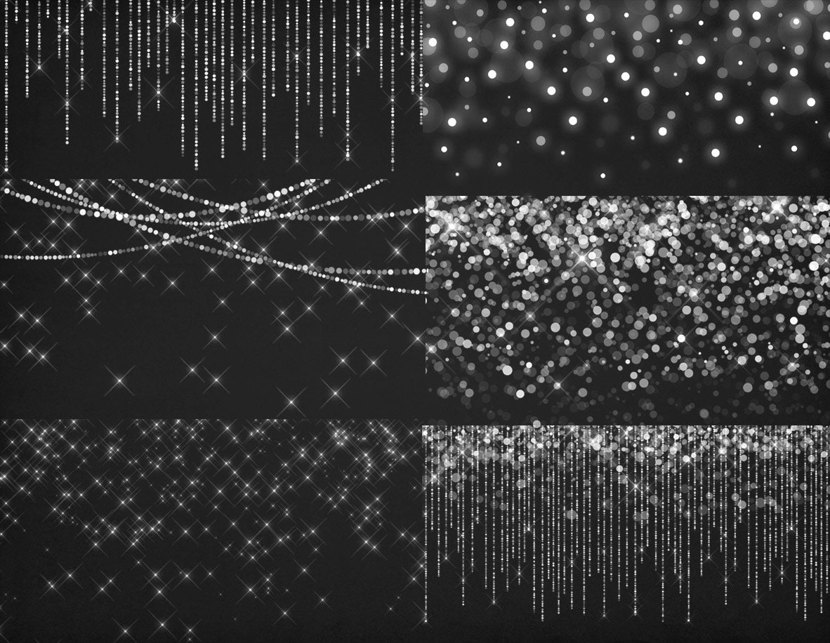 Fairy Lights Clipart Digital Paper Bokeh String Lights Clip - Etsy