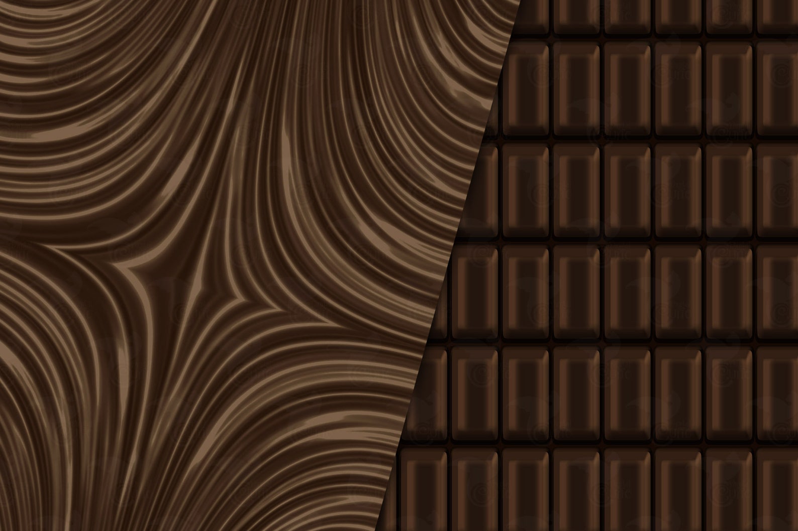 Chocolate Textures Digital Paper - Seamless Printable Scrapbook Paper ...