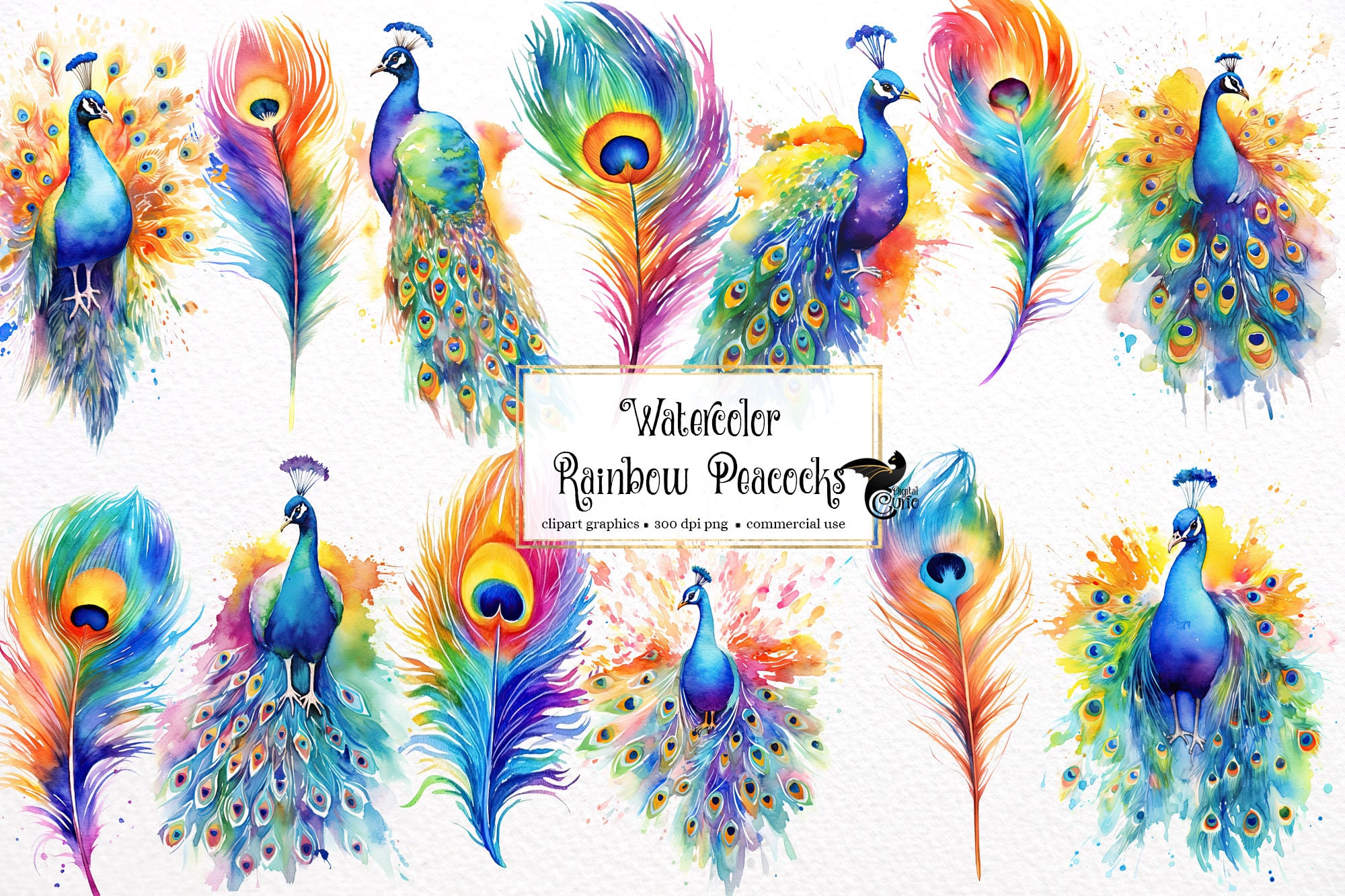 Rainbow Peacocks