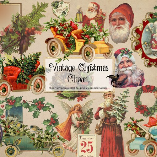 Vintage Holiday Clip Art