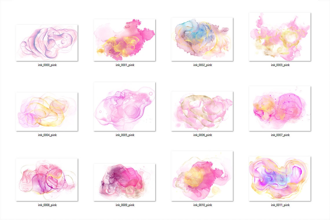 Pink Ink Graphic Elements Ink Overlays Paint Splatter - Etsy Australia