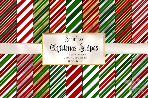 Christmas Stripes Background