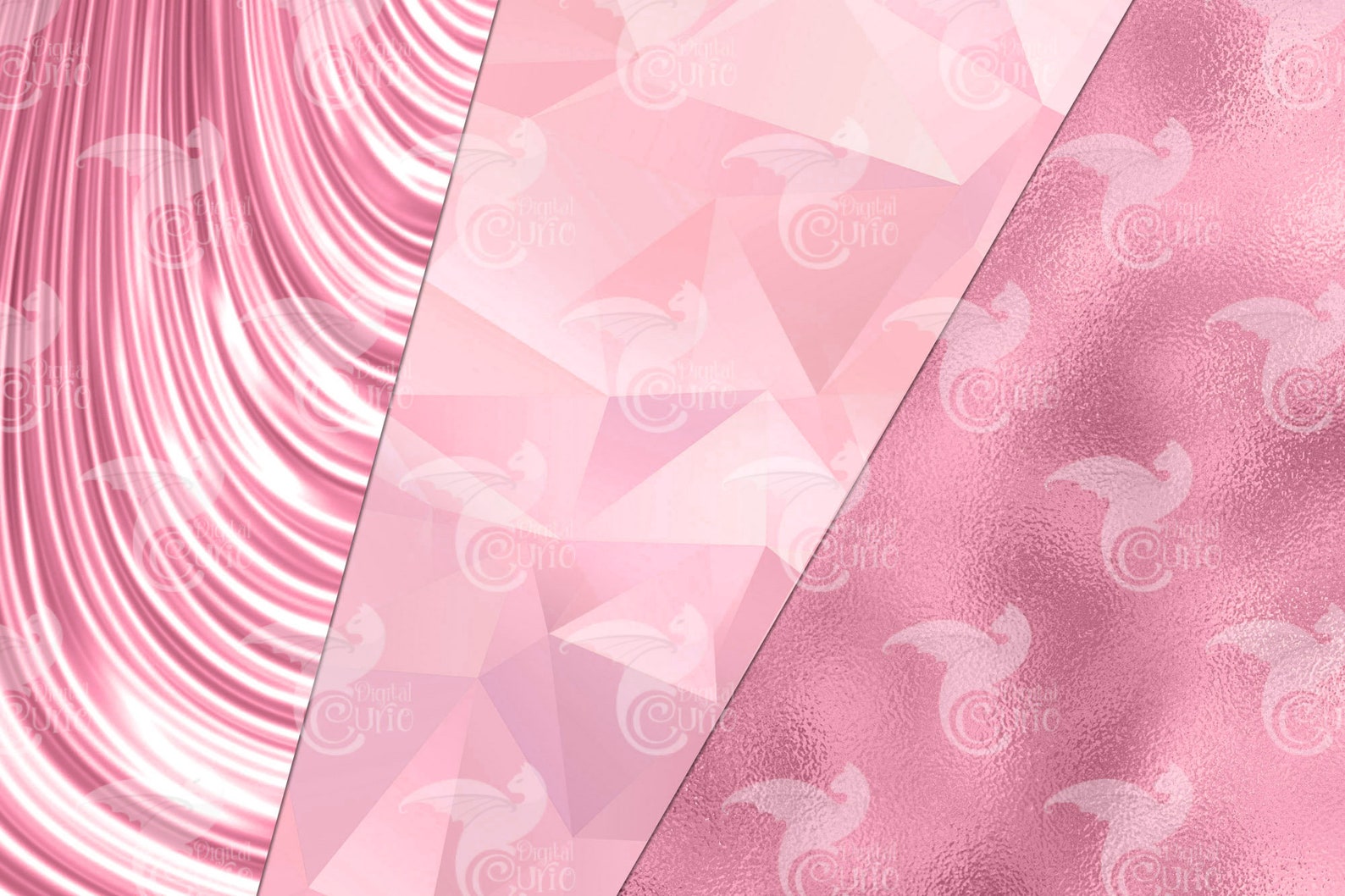 Ultimate Metallic Pink Textures Seamless Digital Paper - Etsy