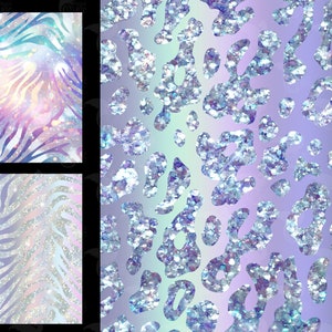 Iridescent Animal Skins Digital Paper, Seamless Animal Print Pattern ...