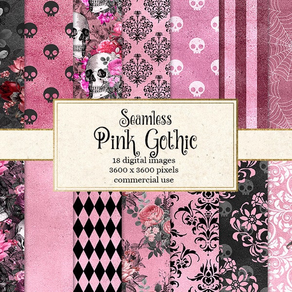 Pink Black Damask - Etsy