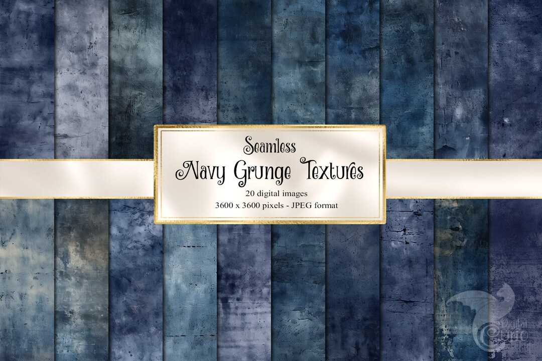 Navy Blue Grunge Textures, Seamless Digital Paper (instant Download) - Etsy