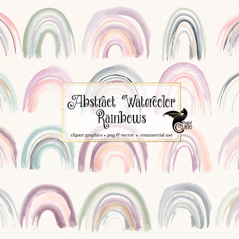 Abstract Rainbow Art - Etsy