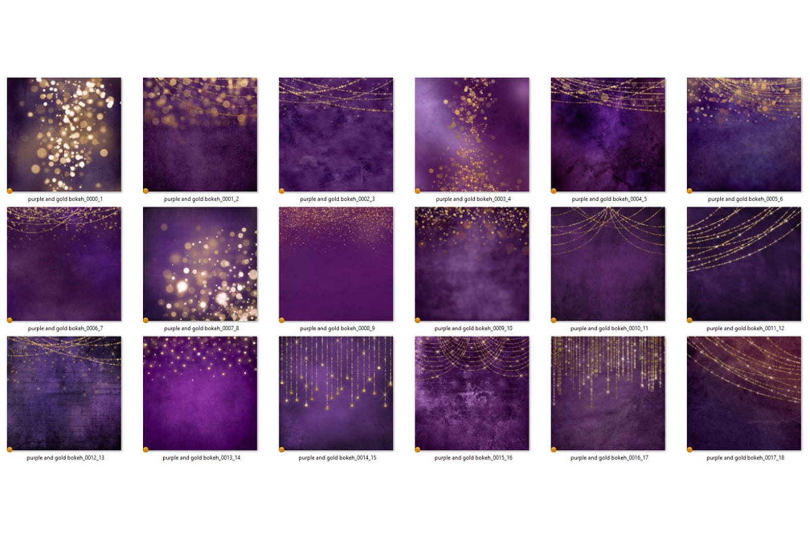Purple and Gold Bokeh Lights Digital Paper Gold and Purple - Etsy