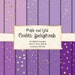 Purple and Gold Confetti Digital Paper, Confetti Gold Foil Backgrounds ...