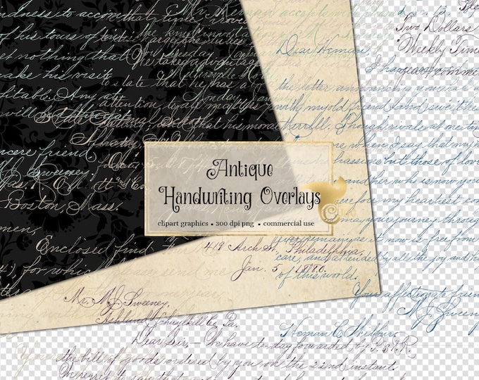 Victorian Handwriting SVG Images / Digital Download / Commercial Use ...