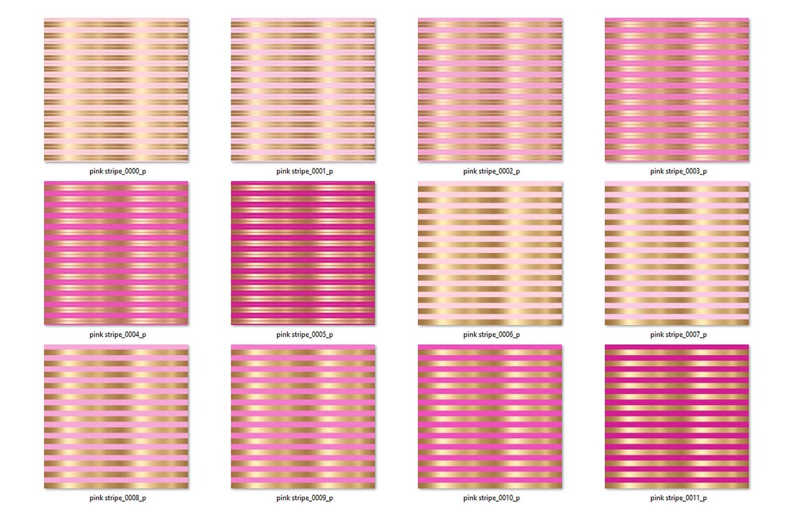 Pink and Gold Stripes Digital Paper Seamless Luxury Glam - Etsy