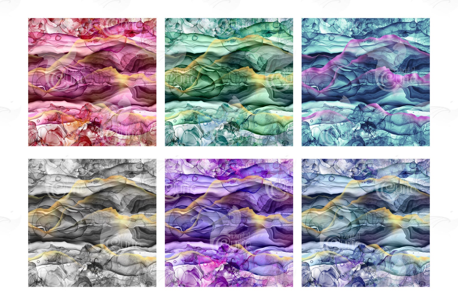 Seamless Ink Digital Paper Printable Scrapbook Paper With | Etsy