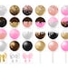 Glam Cake Pops Clipart Glitter Dessert Clip Art Graphics in - Etsy