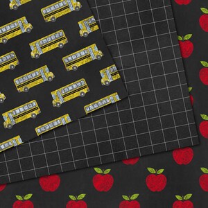 Chalkboard School Digital Paper - Seamless Back to School and Teacher ...