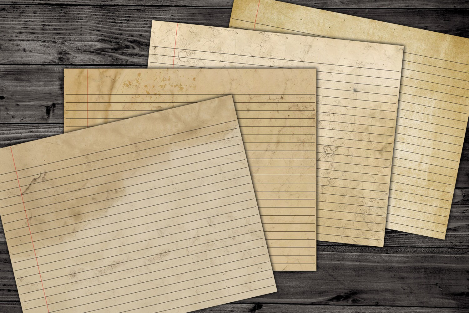 Distressed Writing Paper 10x8 Notebook Digital Paper Grunge - Etsy