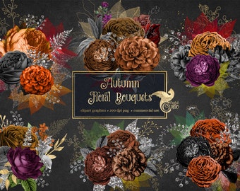 Rustic Wedding Flower Clipart Wedding Clip Art Floral Bouquet - Etsy