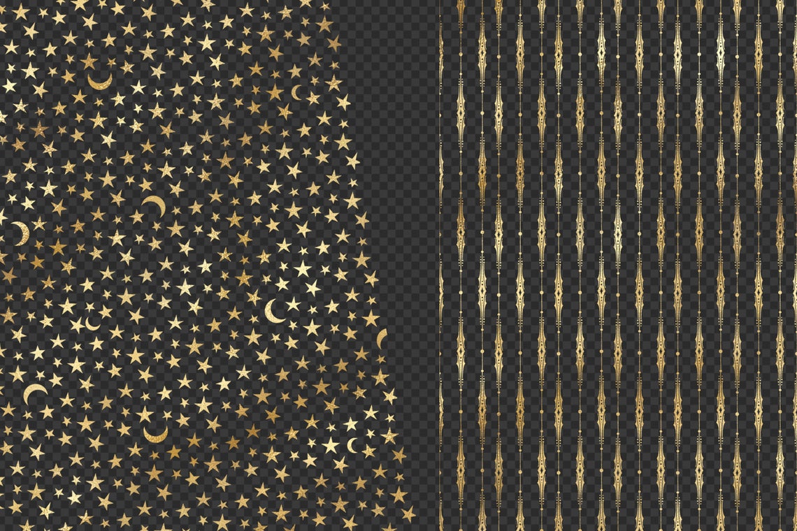 Gold Pattern Overlays 2 Seamless Gold Foil Pattern PNG - Etsy UK