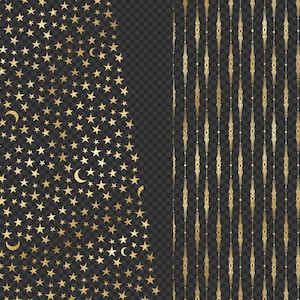 Gold Pattern Overlays 2, Seamless Gold Foil Pattern PNG Transparent ...