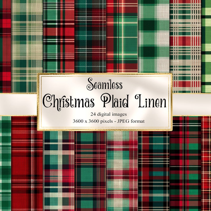 Christmas Plaid - Etsy