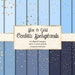 Blue and Gold Confetti Digital Paper, Confetti Gold Foil Backgrounds ...