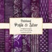Distressed Purple and Silver Digital Paper Grunge Backgrounds | Etsy