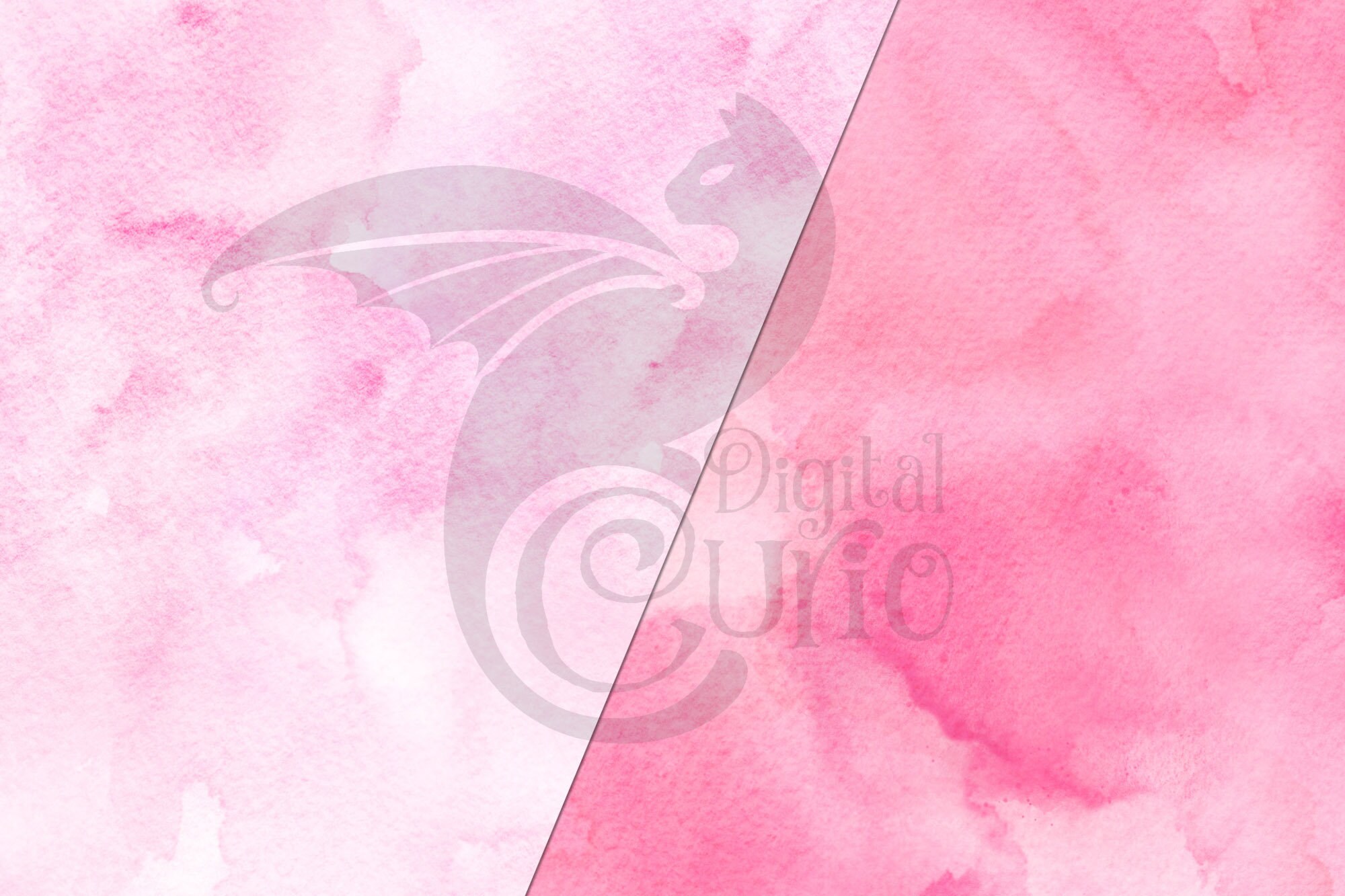 Pink Watercolor Digital Paper Seamless Watercolor Textures - Etsy