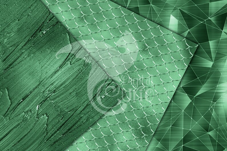 Luxury Emerald Digital Paper Seamless Green Textures With - Etsy