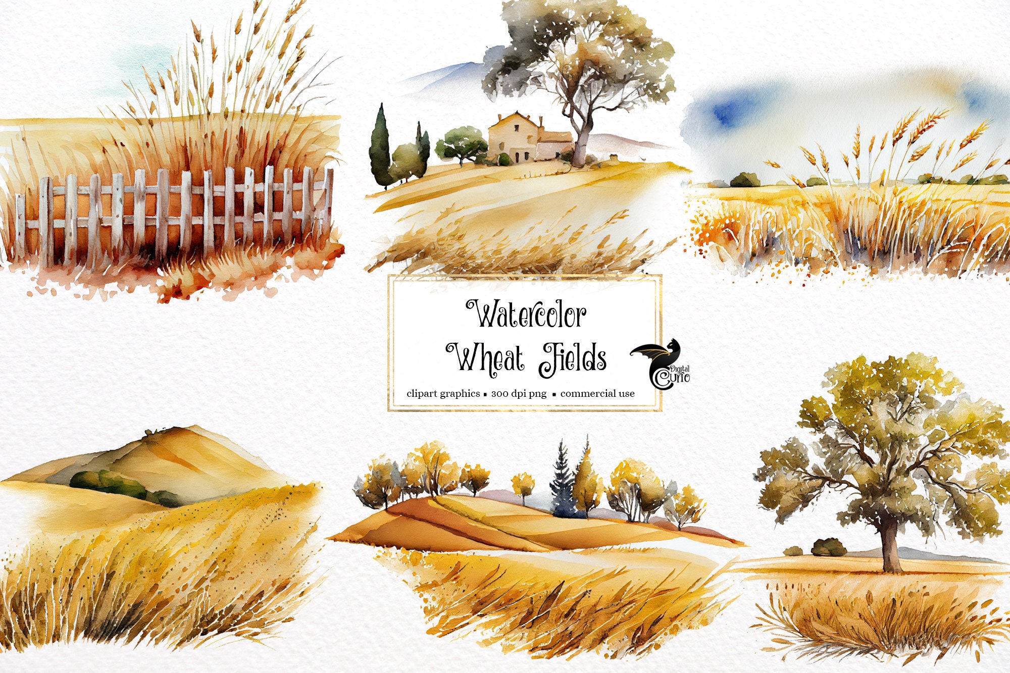 Field Of Wheat Clipart Photo