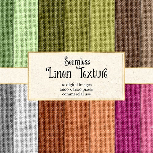 Seamless Linen Textures Digital Paper Printable Paper for - Etsy