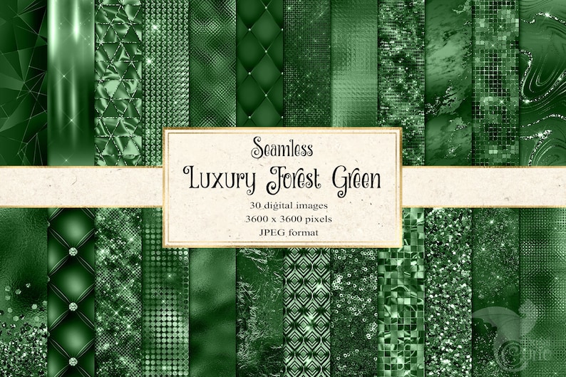 Forest Green Glitter Digital Paper, Glam Textures (digital Download) - Etsy
