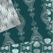 Teal and Silver Art Deco Digital Paper Seamless Deco Patterns - Etsy
