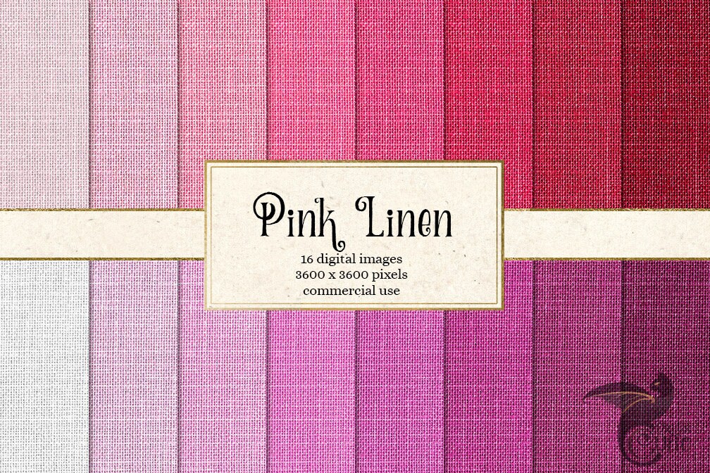 Pink Linen Digital Paper pink and purple linen burlap | Etsy