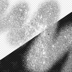 Silver Pixie Dust Overlays - Ultra Fine Glitter Clip Art in Png Format ...