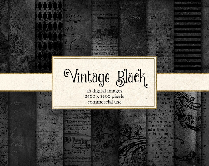 Watercolor Black and Red Digital Papers, Abstract Digital Backgrounds ...