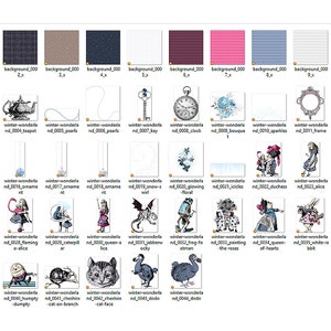 Winter Wonderland Digital Scrapbooking Kit, Instant Download Alice's ...