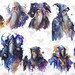 Watercolor Celestial Wizards Clipart - Magic Fantasy Watercolor PNG ...