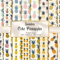 Summer Fruit Digital Pattern Scrapbooking Paper Fruitful Design ...