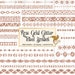 Rose Gold Glitter Tribal Borders Clipart, Border Clip Art, Aztec Border ...