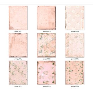 Peach Shabby Notebook Paper, Notebook Digital Paper Grunge Junk Journal ...