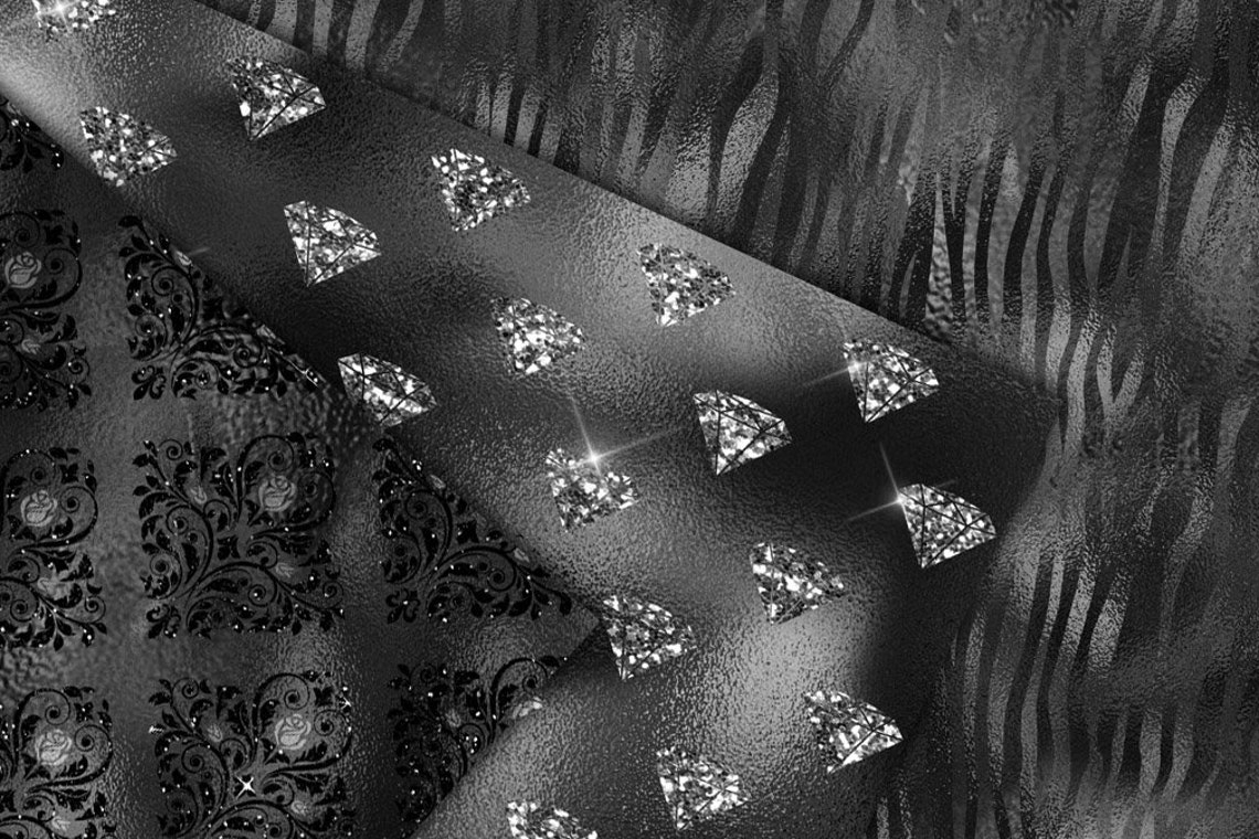 Black Glam Digital Paper Seamless Metallic Black Textures - Etsy