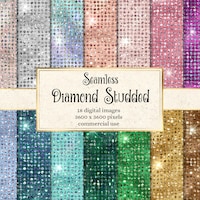 Rose Gold Textures Digital Papers, Seamless Patterns, Luxury Glitter ...