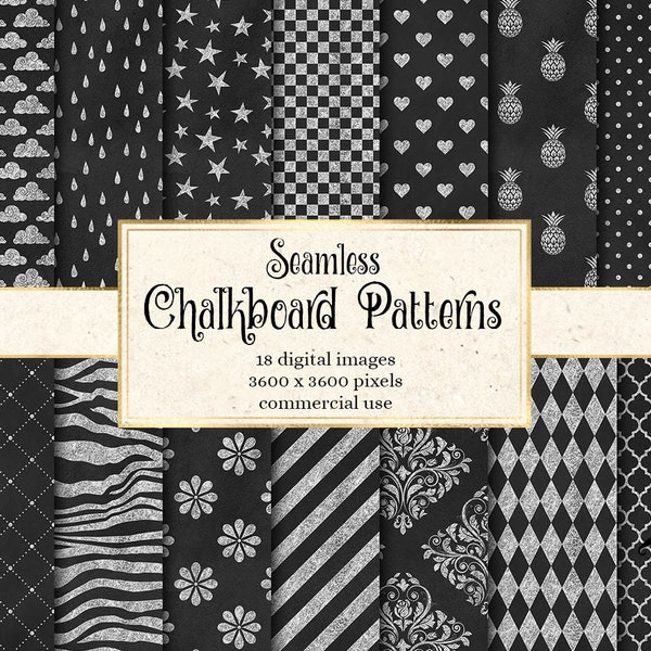 Chalkboard Pattern - Etsy