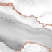 White and Rose Gold Agate Borders, Digital Watercolor Geode PNG ...