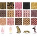 Pink and Gold Tiger Digital Paper, Seamless Tiger Stripe Patterns ...