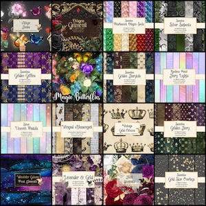 Fantasy Graphics Bundle, Magic Clipart and Textures, Digital ...