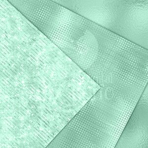 Luxury Mint Textures Digital Paper, Glitter Foil, Backgrounds, Metallic ...
